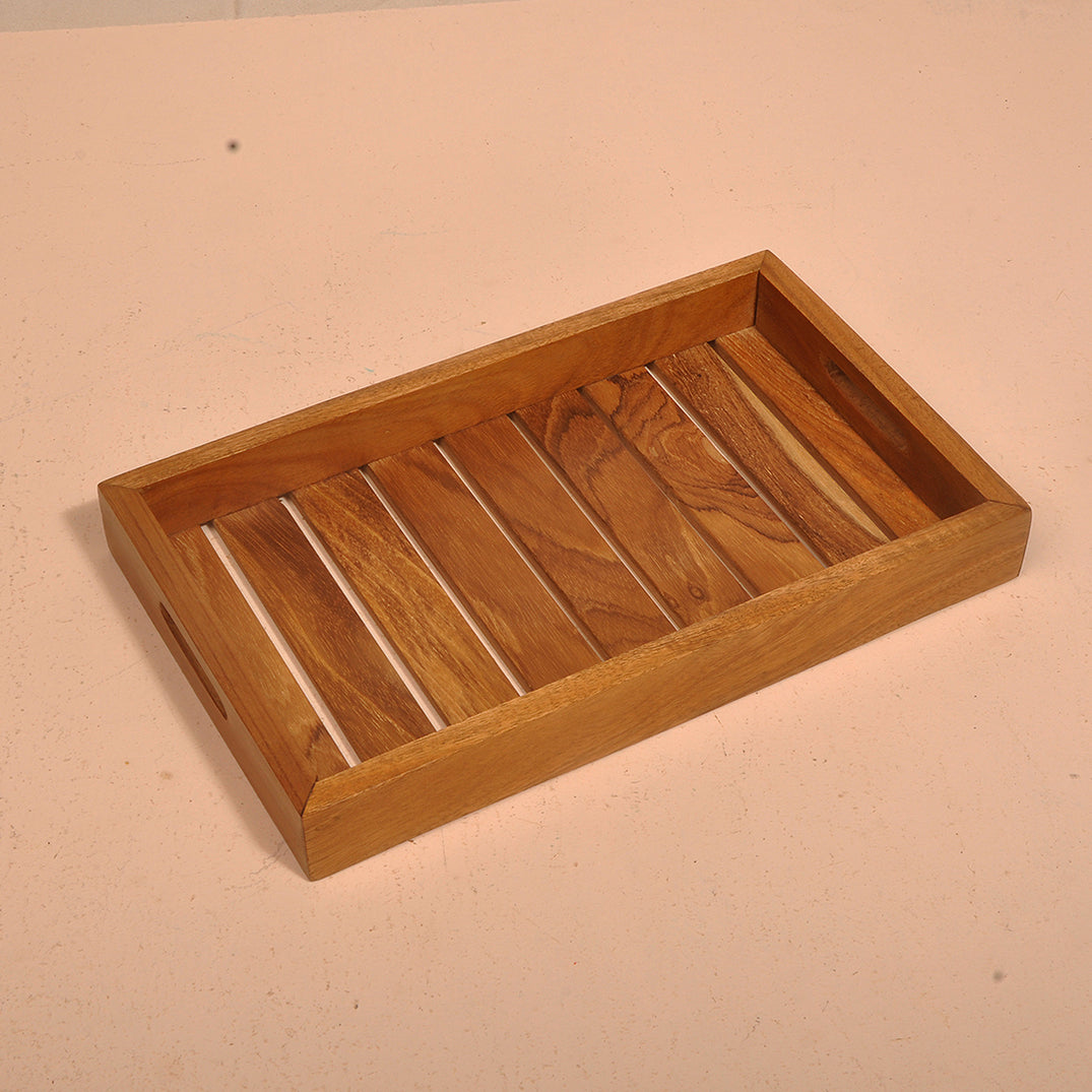 Handcrafted Teakwood Tray - Small – Craft Melon
